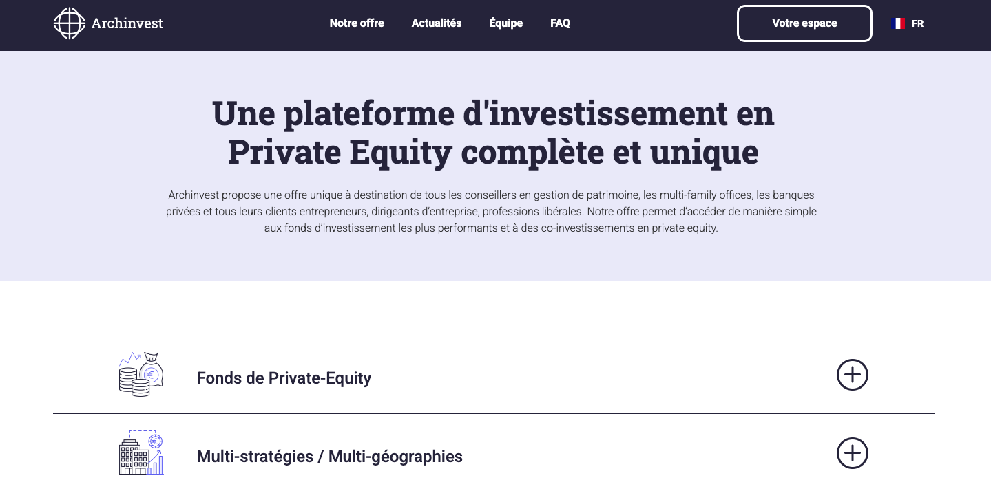 Archinvest boucle deux fonds | CFNEWS